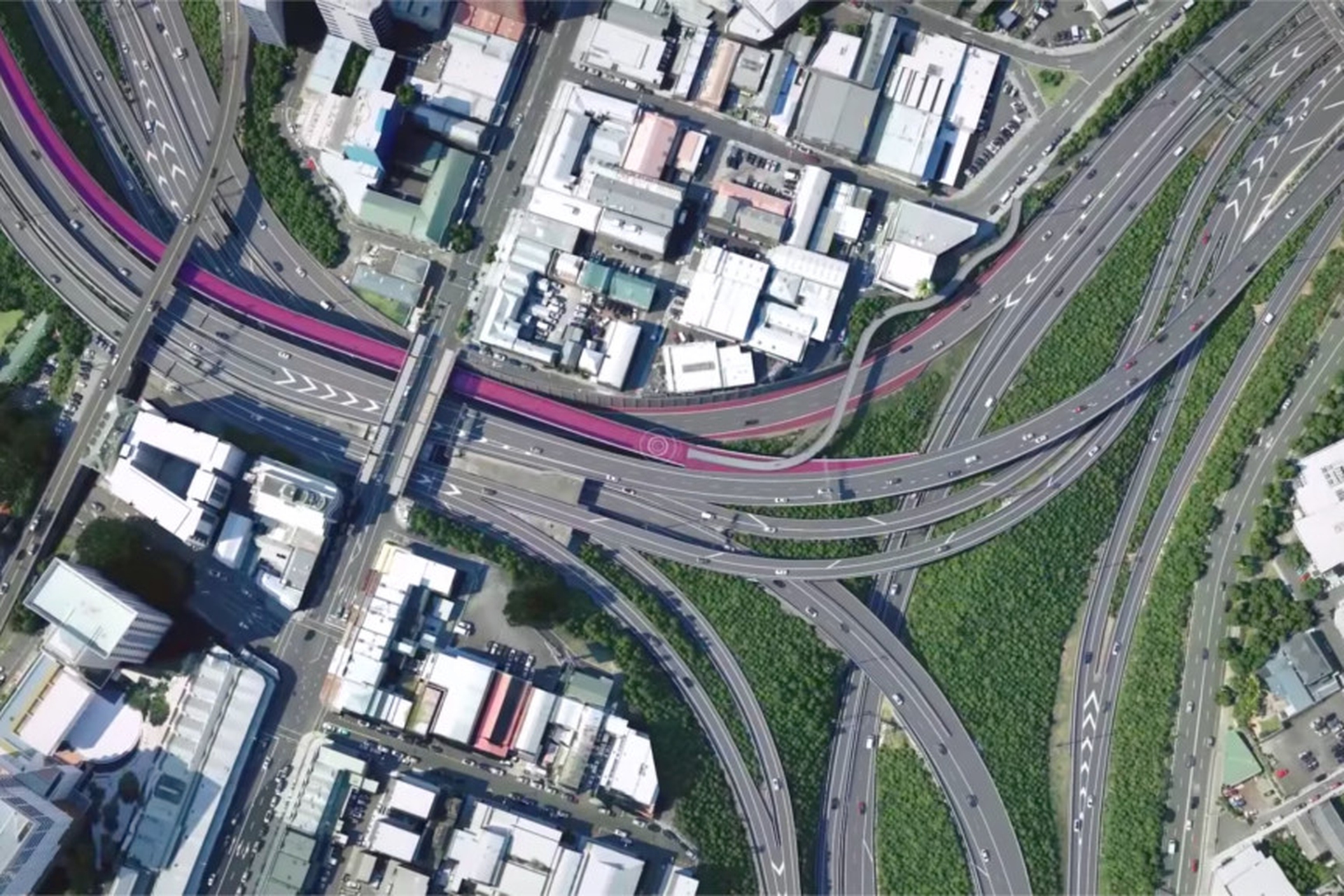 This pink cycling lane in New Zealand amazed the world - LifeGate