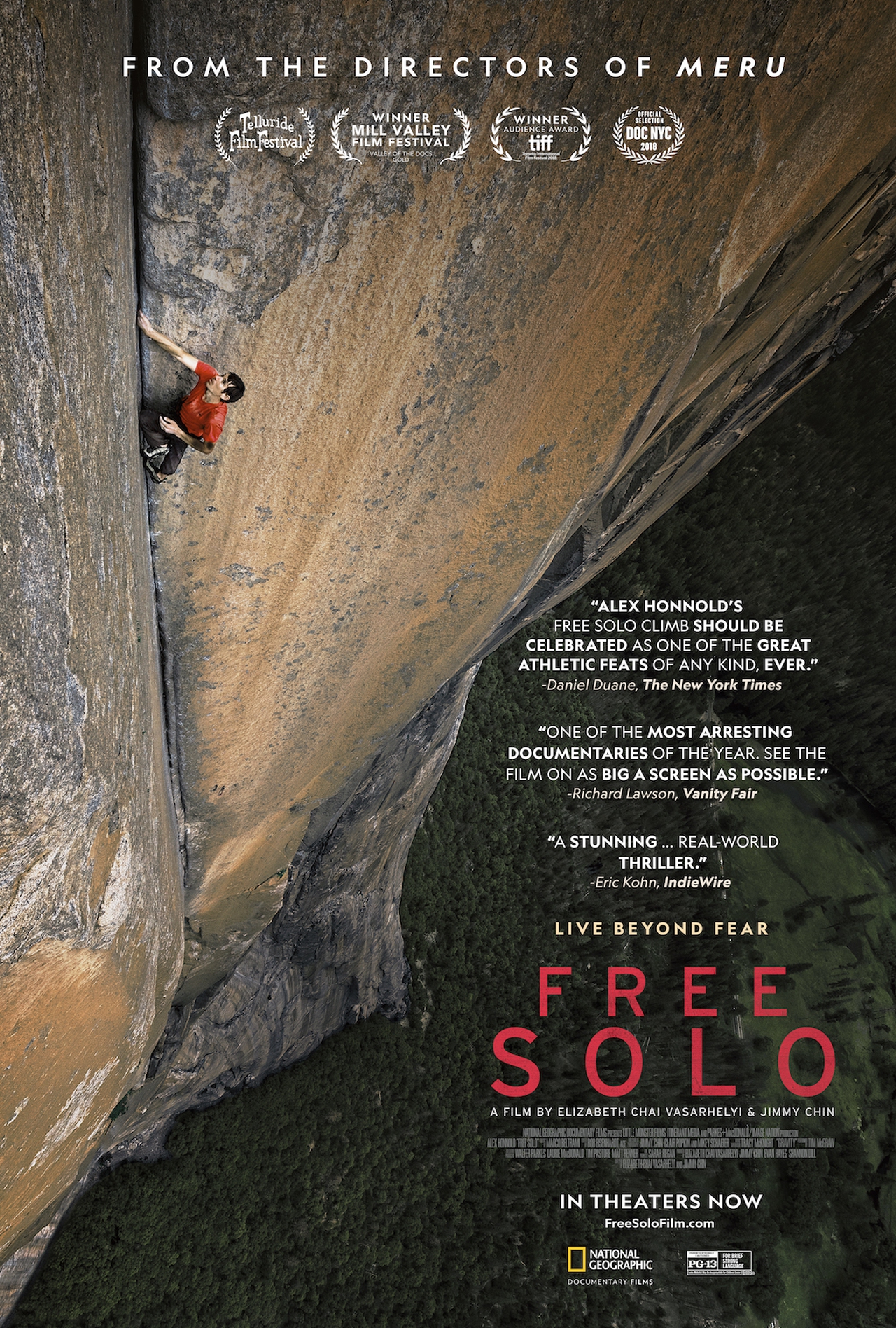 Free Solo, vivere oltre la paura. Il documentario sullo scalatore Alex ...