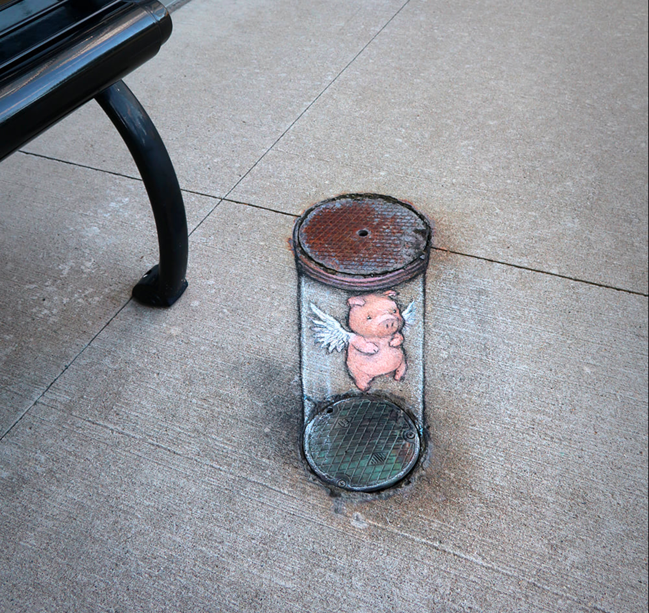 David Zinn e l’arte dello stupore che svanisce con la pioggia - LifeGate