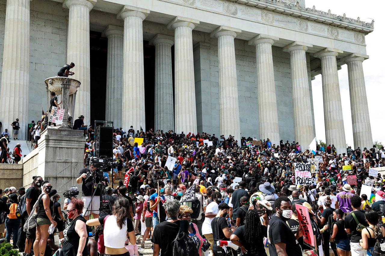 Le foto di chi ha marciato su Washington 57 anni dopo Martin Luther King