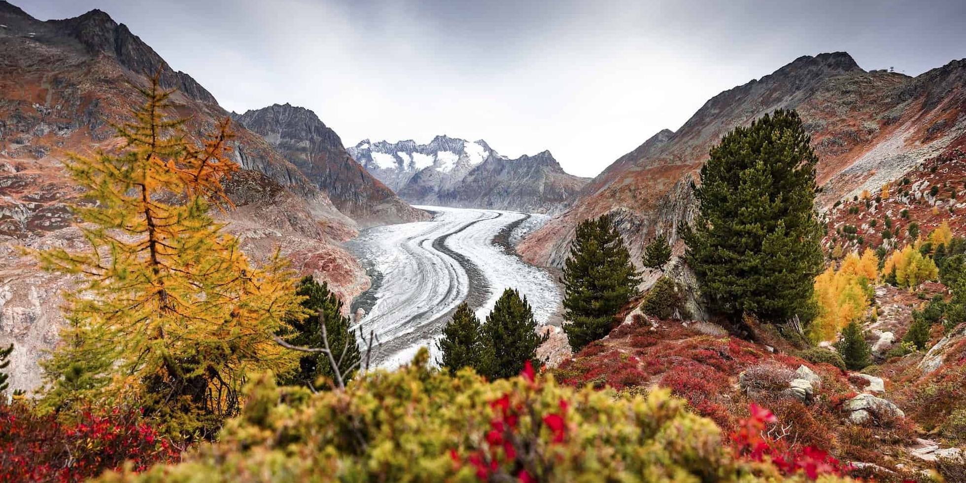 Vacanza d’autunno in Vallese, lasciando l’auto a casa