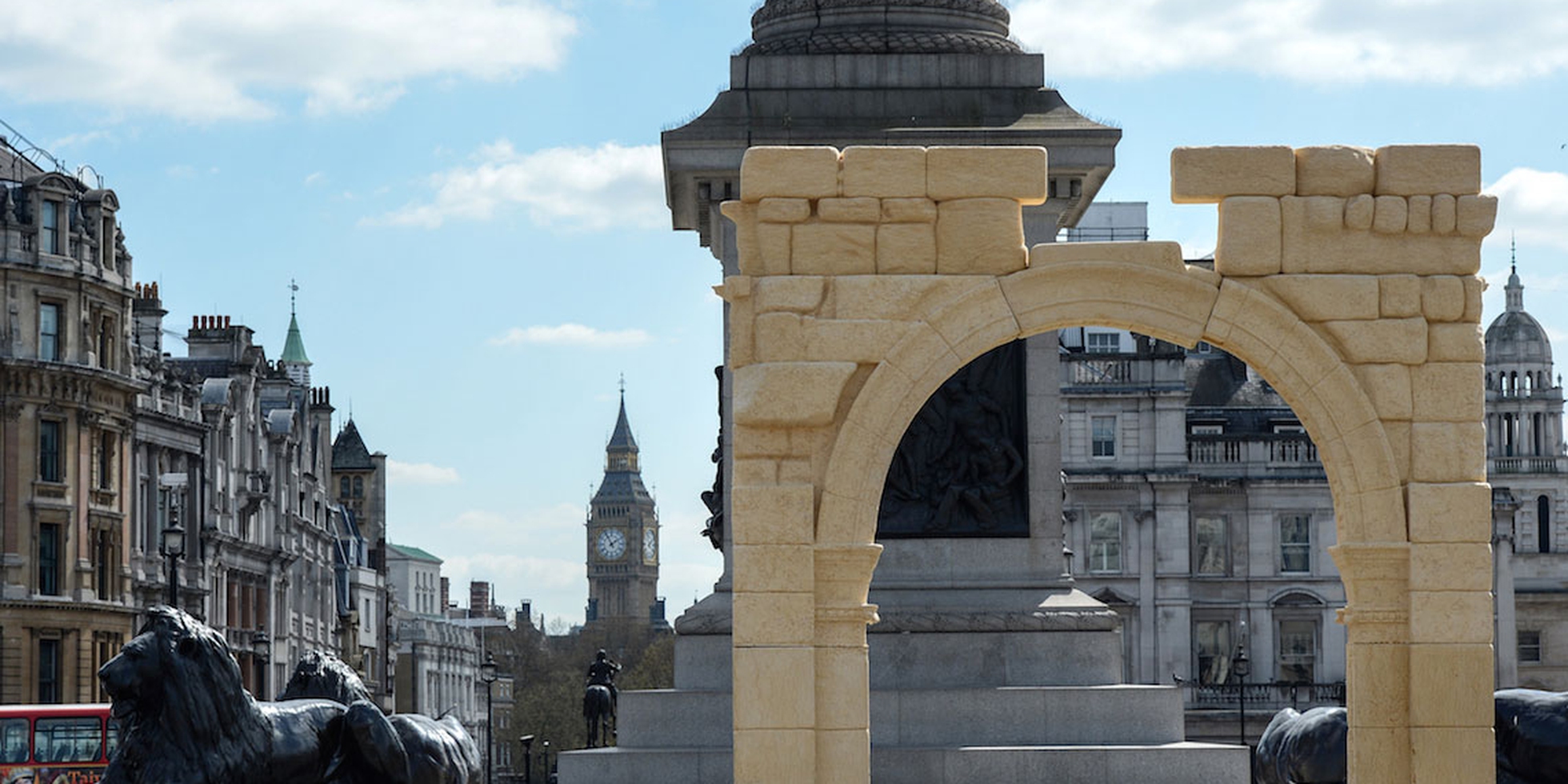 The Triumphal Arch of Palmyra rebuilt in Trafalgar Square