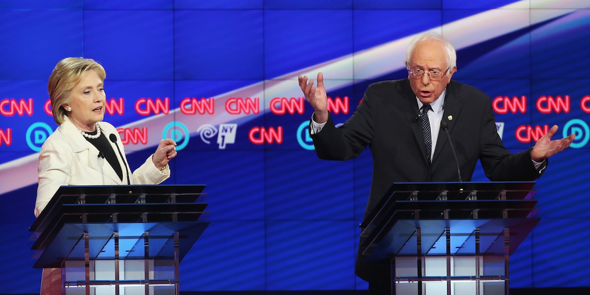 Clinton and Sanders, fierce debate before New York's primaries