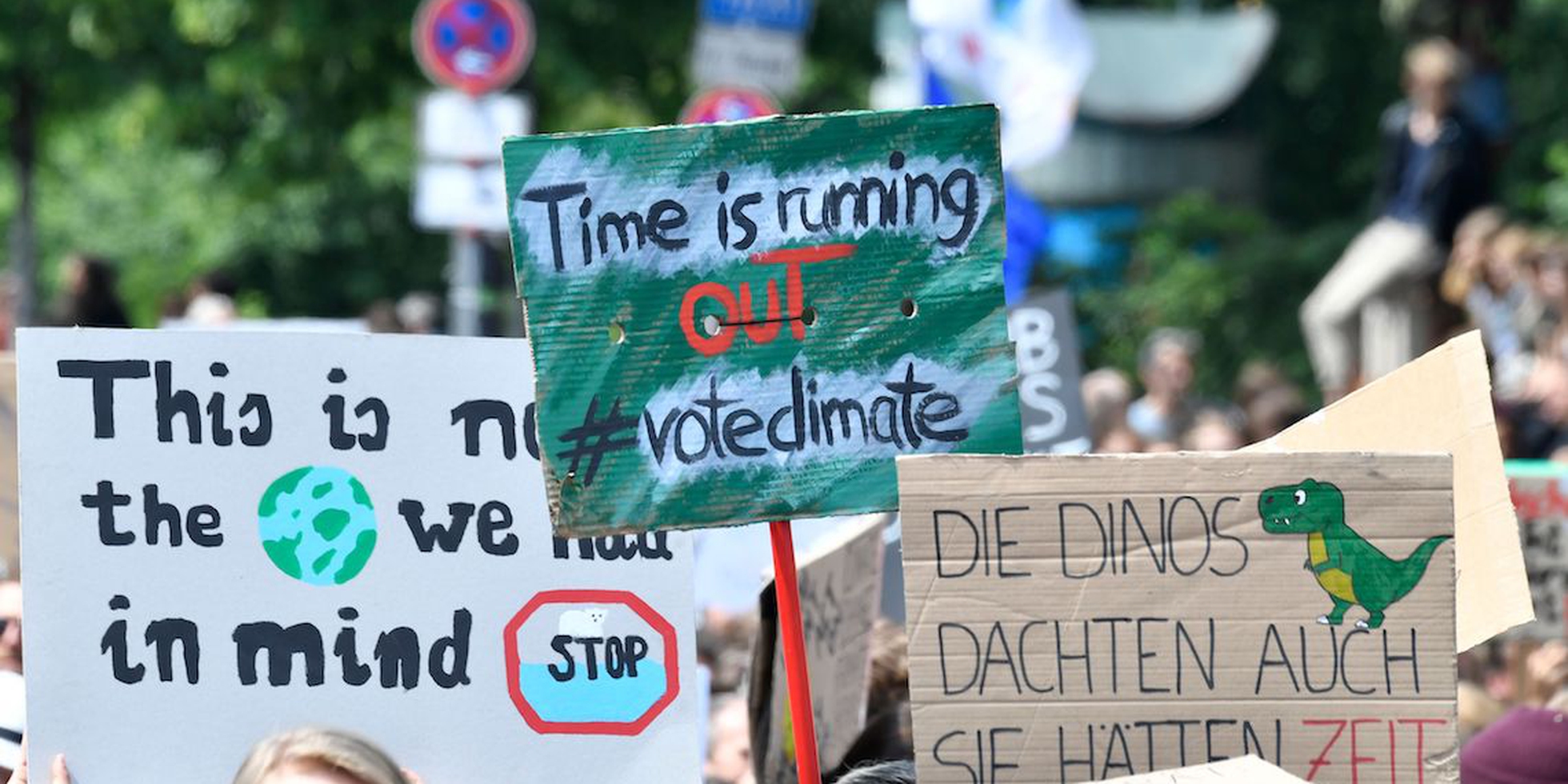 The second global strike for the future, images of the climate change ...
