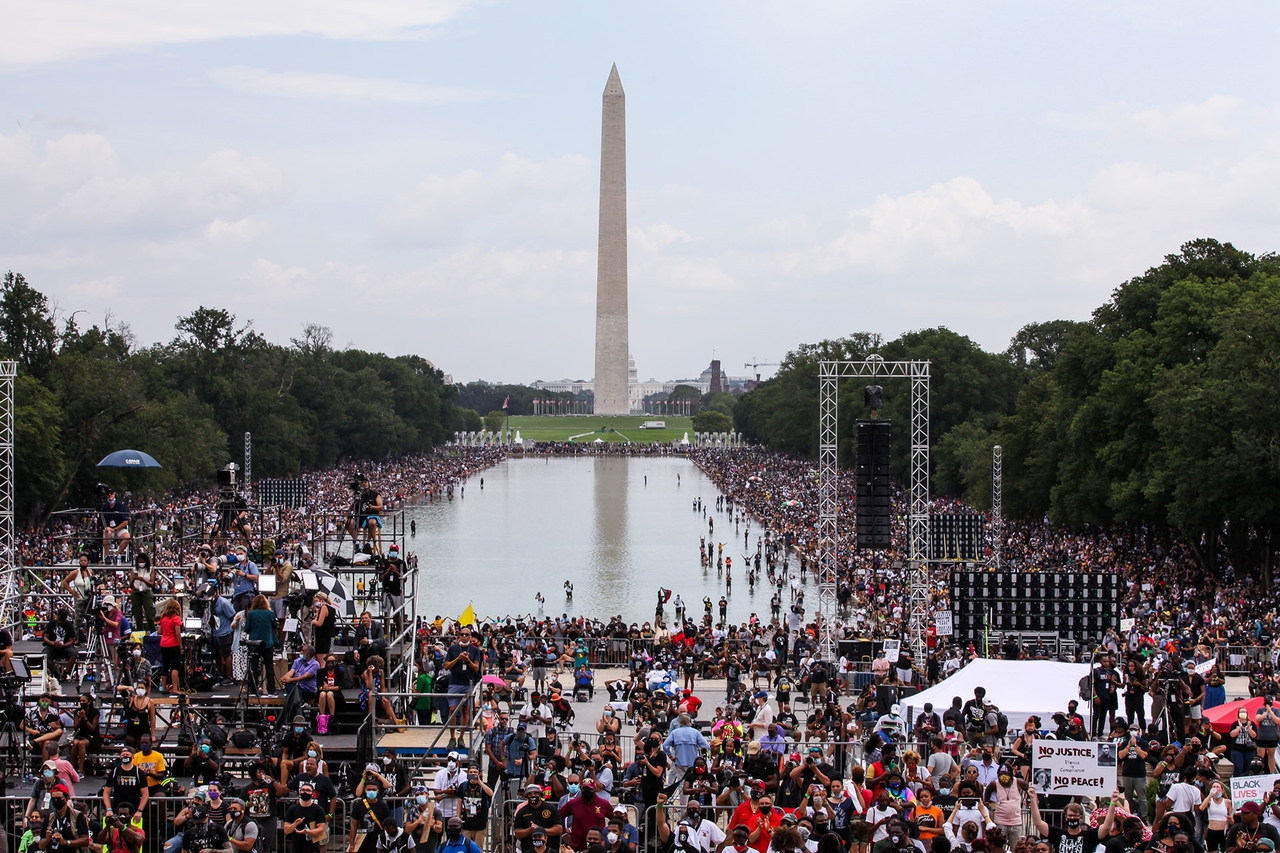 Le foto di chi ha marciato su Washington 57 anni dopo Martin Luther King