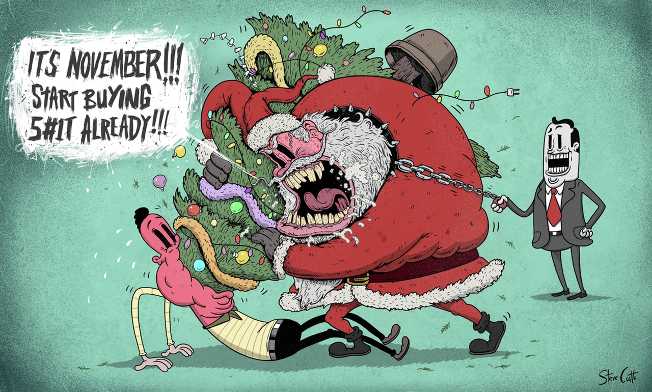 Steve Cutts. Da Man al nuovo video di Moby, sempre più connessi e ...