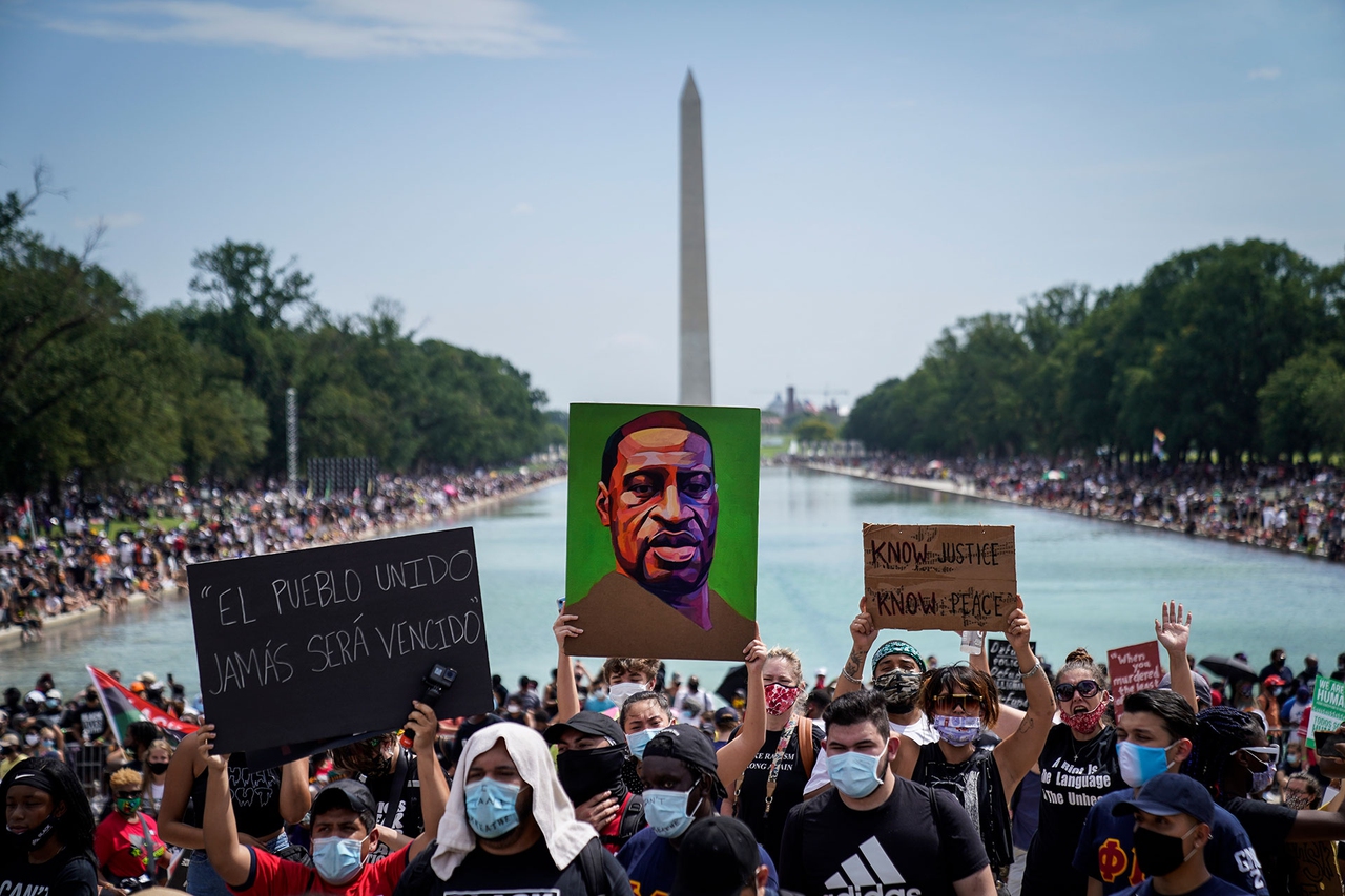 Le foto di chi ha marciato su Washington 57 anni dopo Martin Luther King