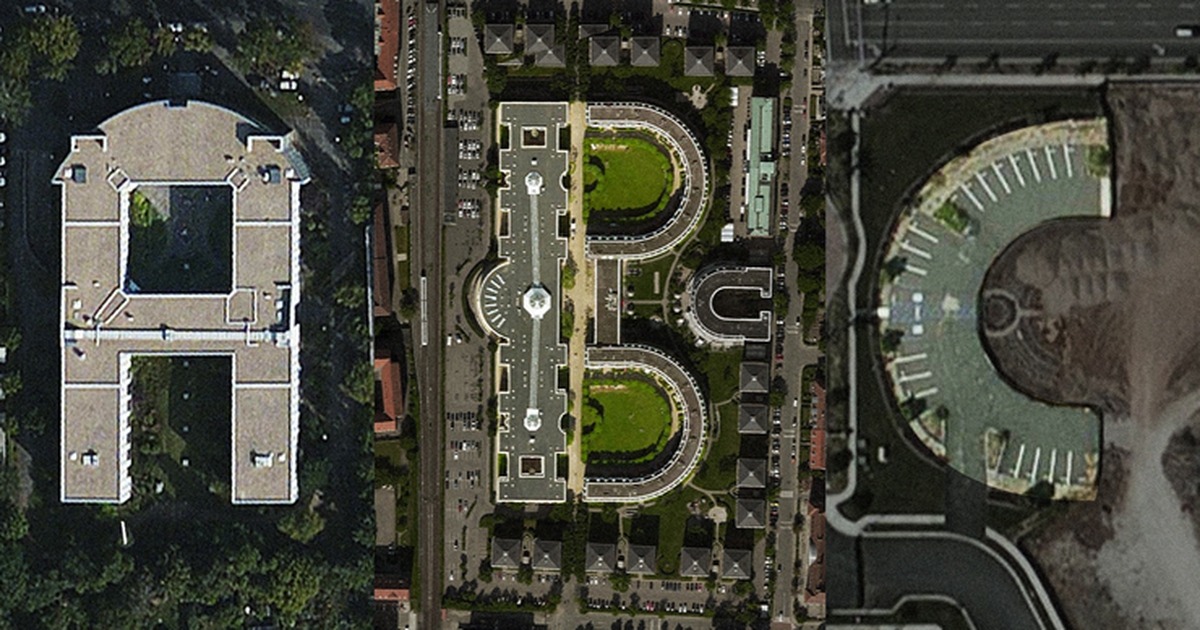 Aerial Bold, quando gli edifici diventano font per leggere la Terra ...