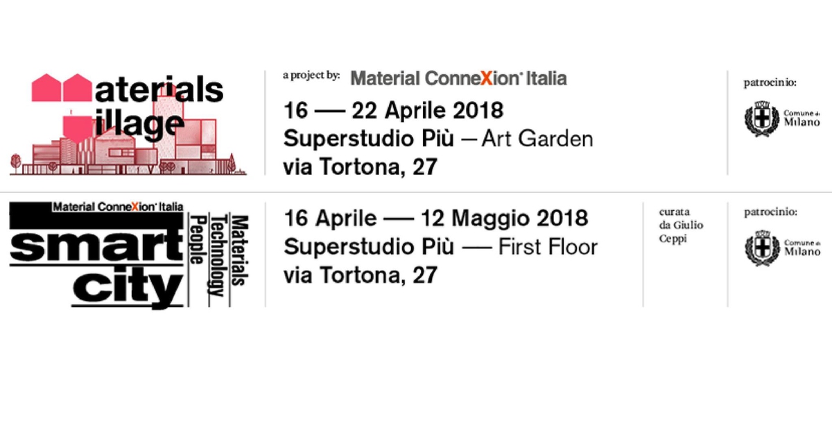 Materials Village e Smart City: Materials, Technologies & People ...