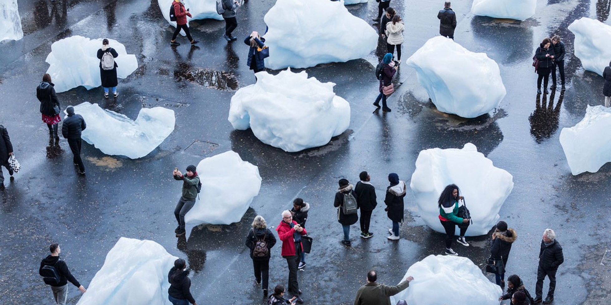 Blocks of Arctic ice are melting in the heart of London - LifeGate